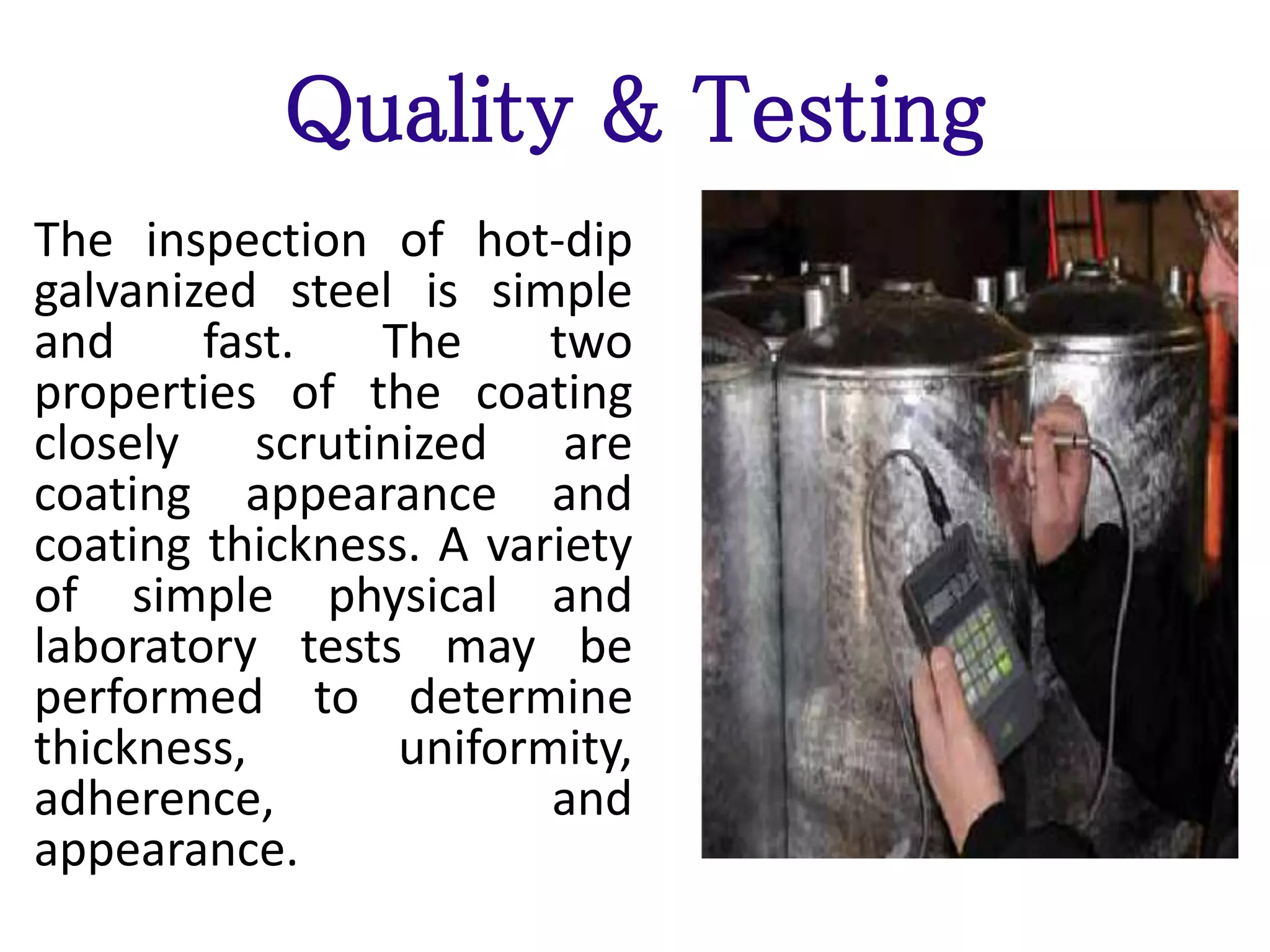 Galvanized Steel Manufacturing | PPTX