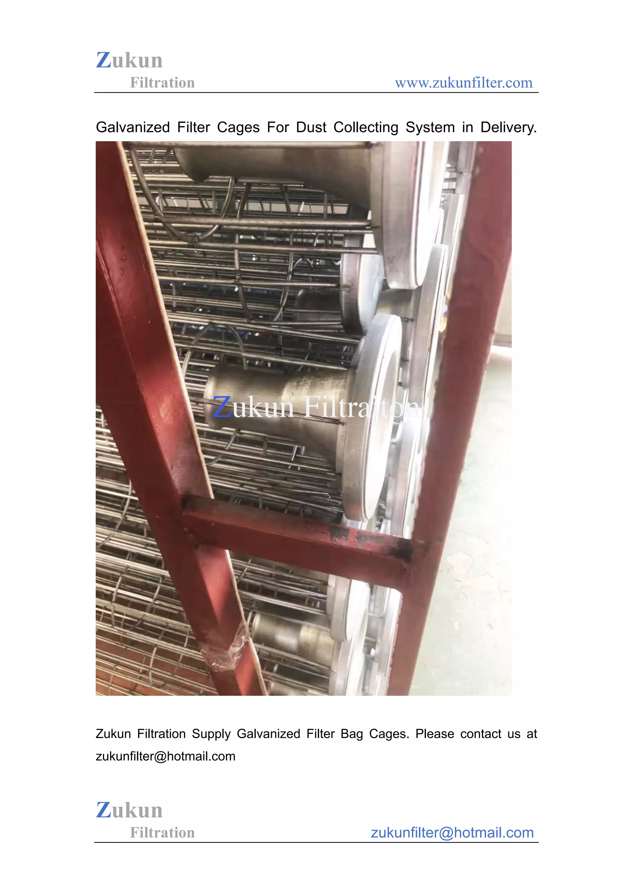 Galvanized Filter Cages For Dust Collecting System in Delivery | PDF