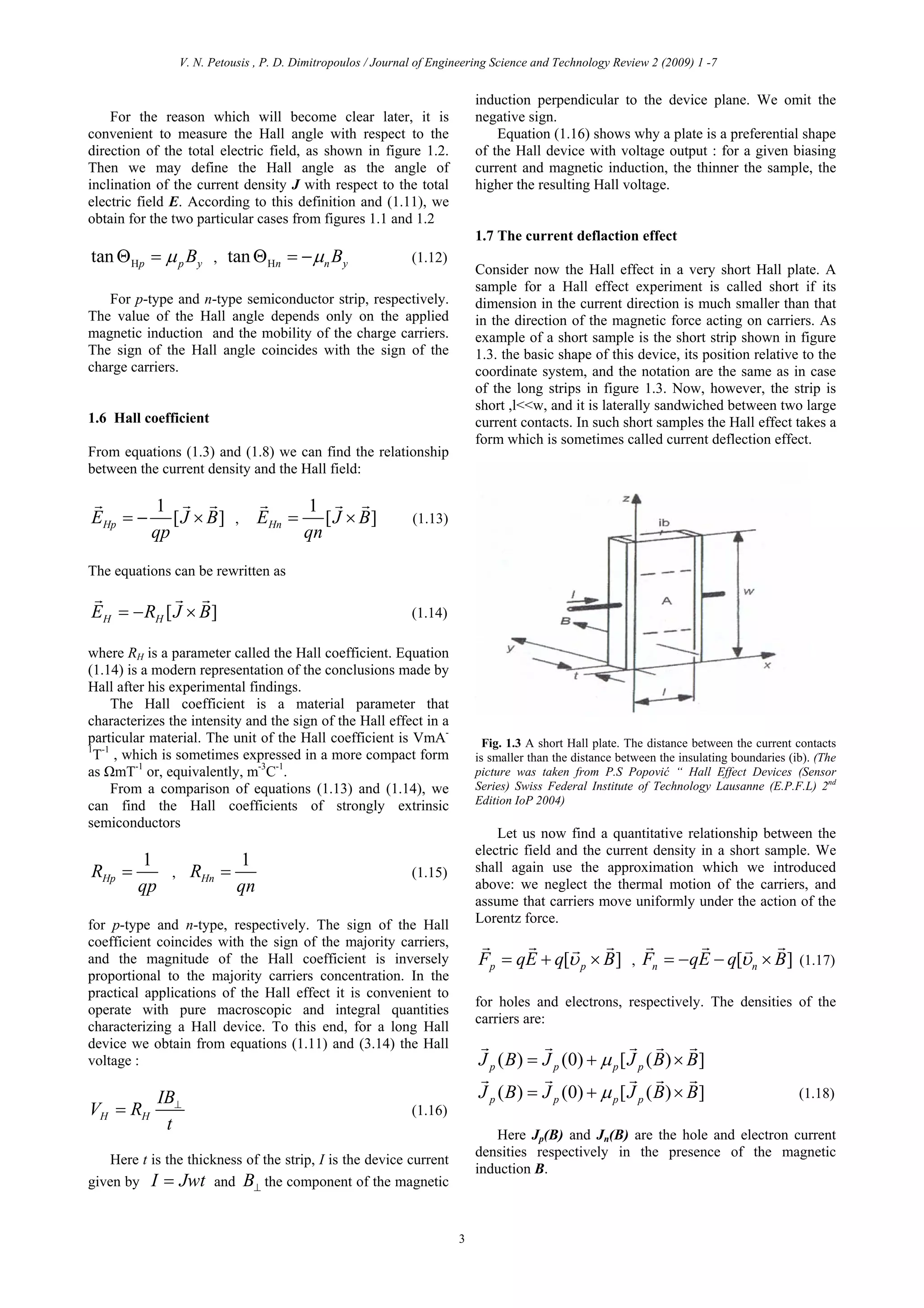 Galvanomagnetic Effects Sensors Based On Hall Effect | PDF