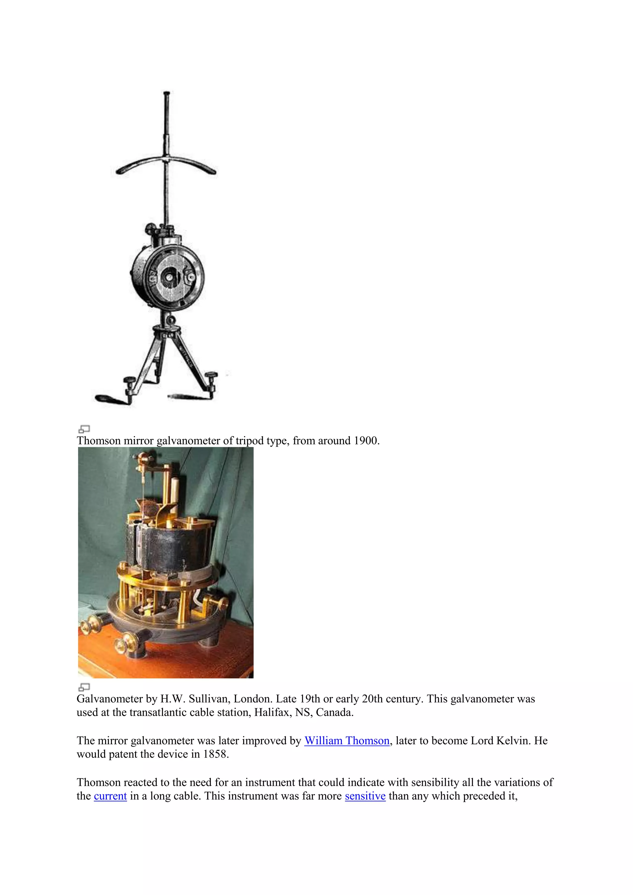 Galvanometer | DOCX