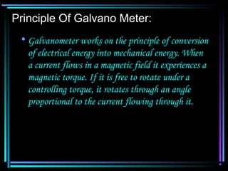 Galvano Meter | PPT