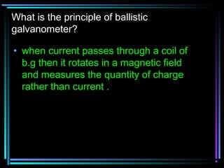 Galvano Meter | PPT