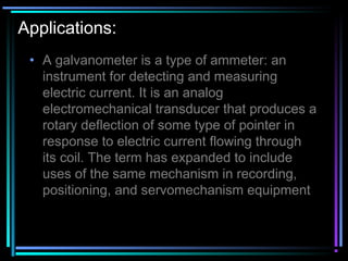 Galvano Meter | PPT