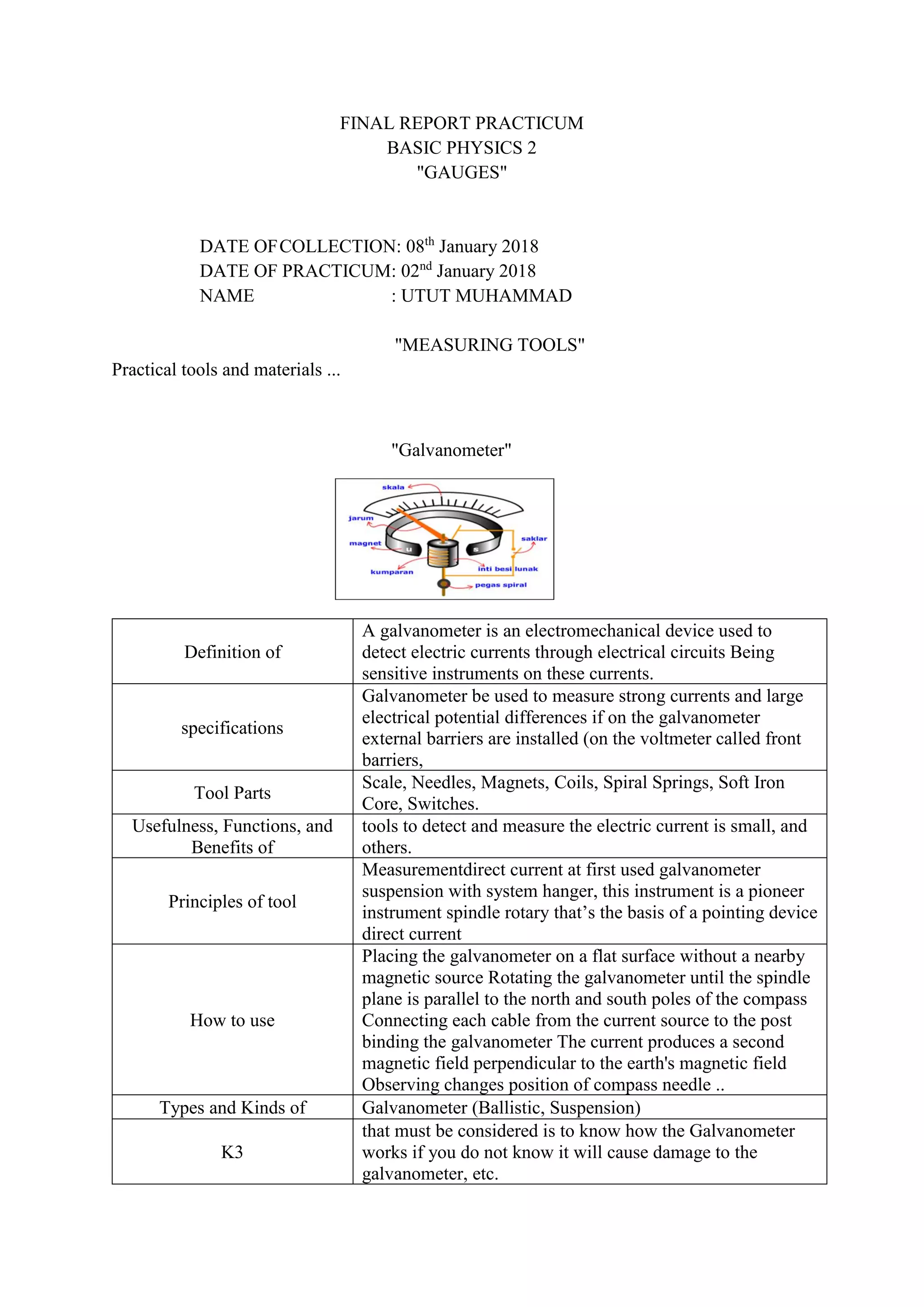 Galvanometer | PDF