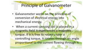 Galvanometer | PPTX