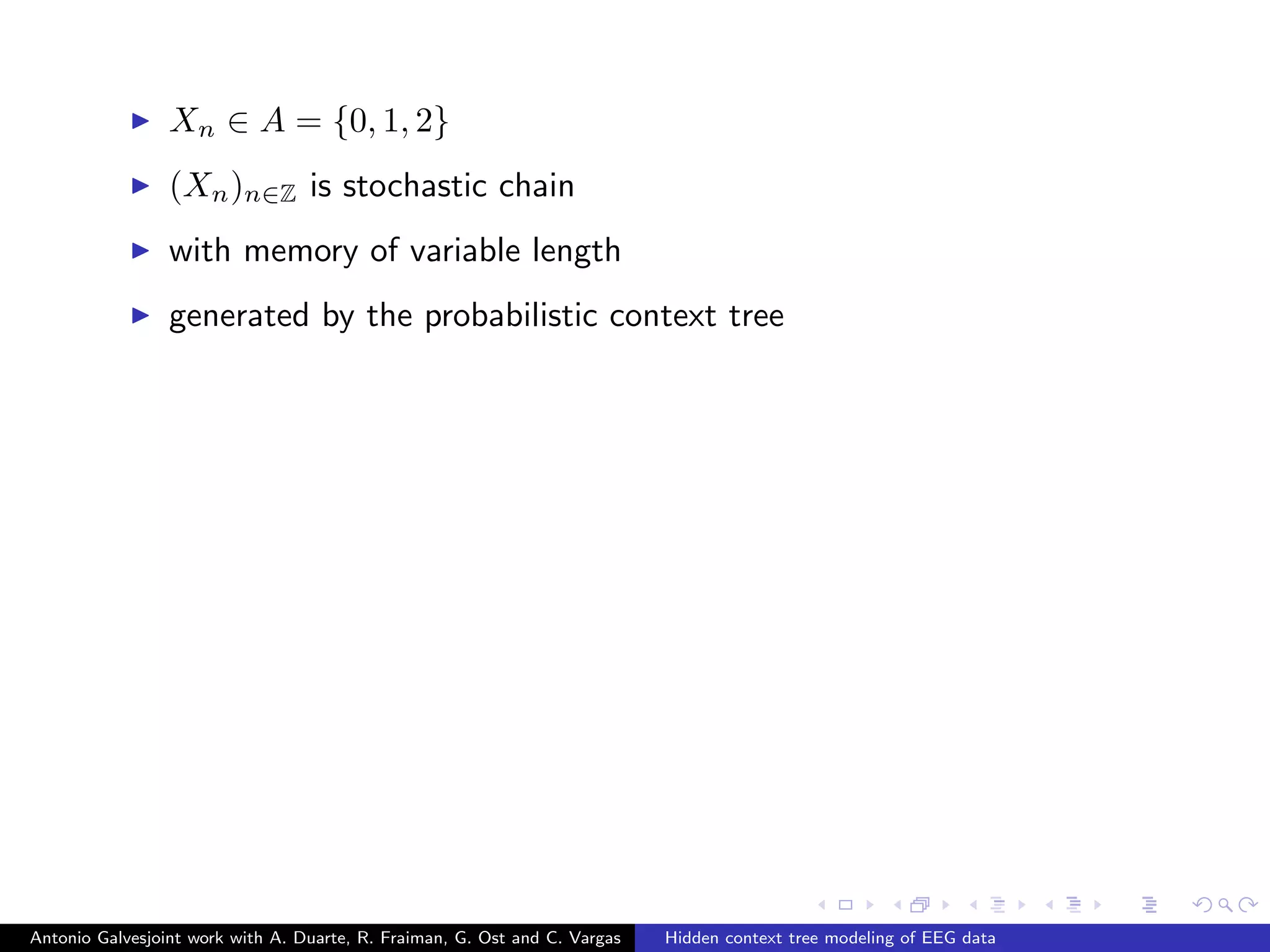 Hidden context tree modeling of EEG data | PPT