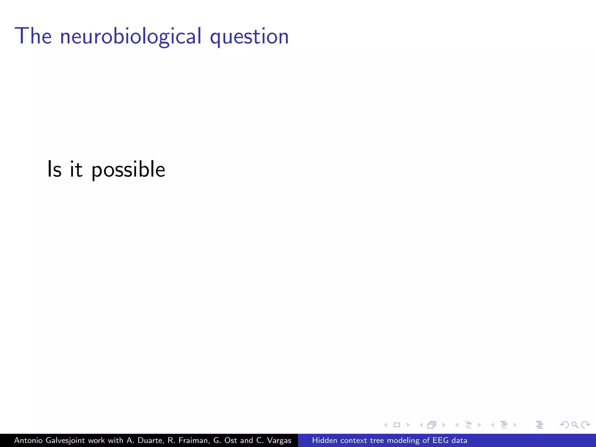 Hidden context tree modeling of EEG data | PPT