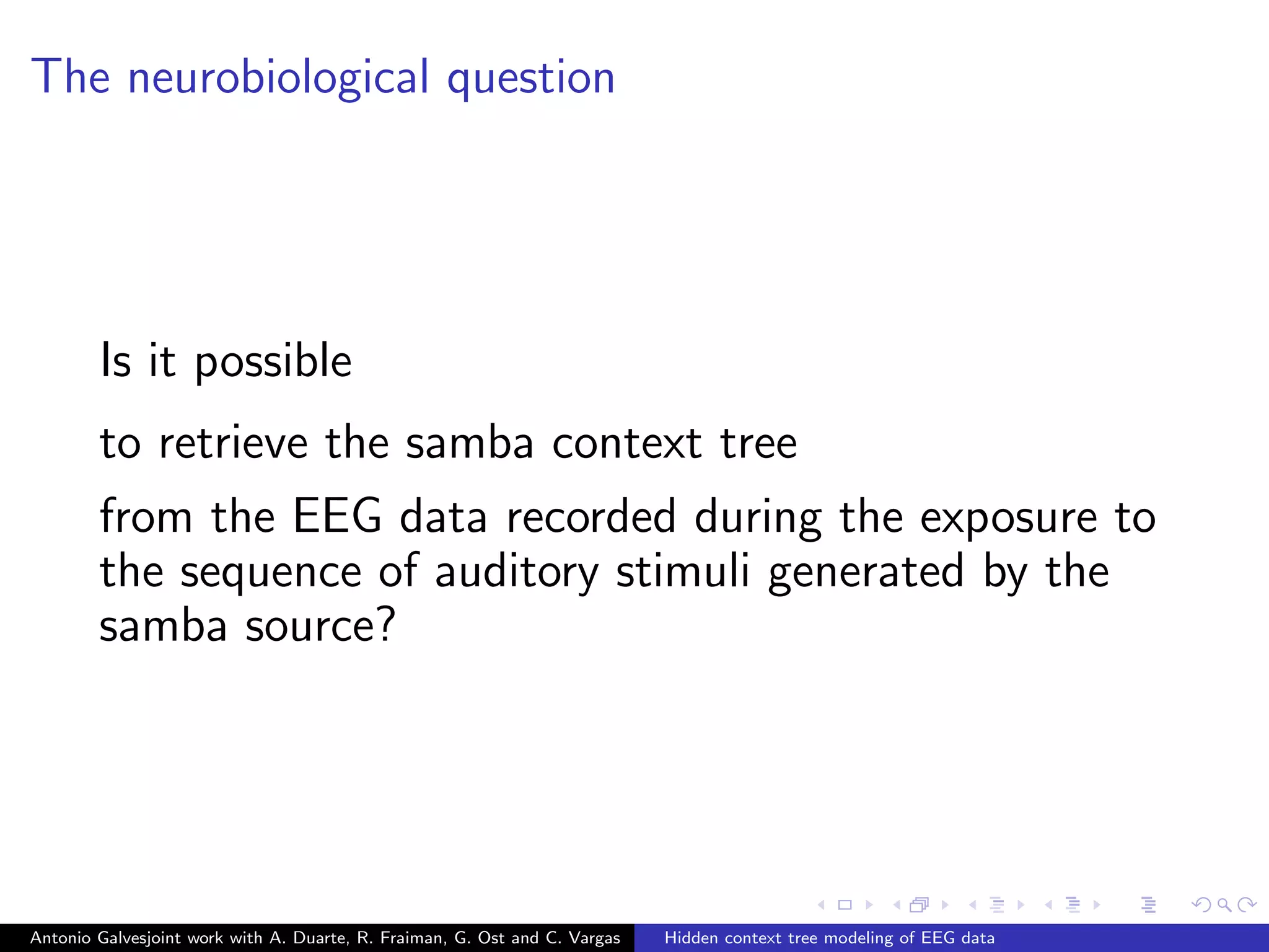 Hidden context tree modeling of EEG data | PPT