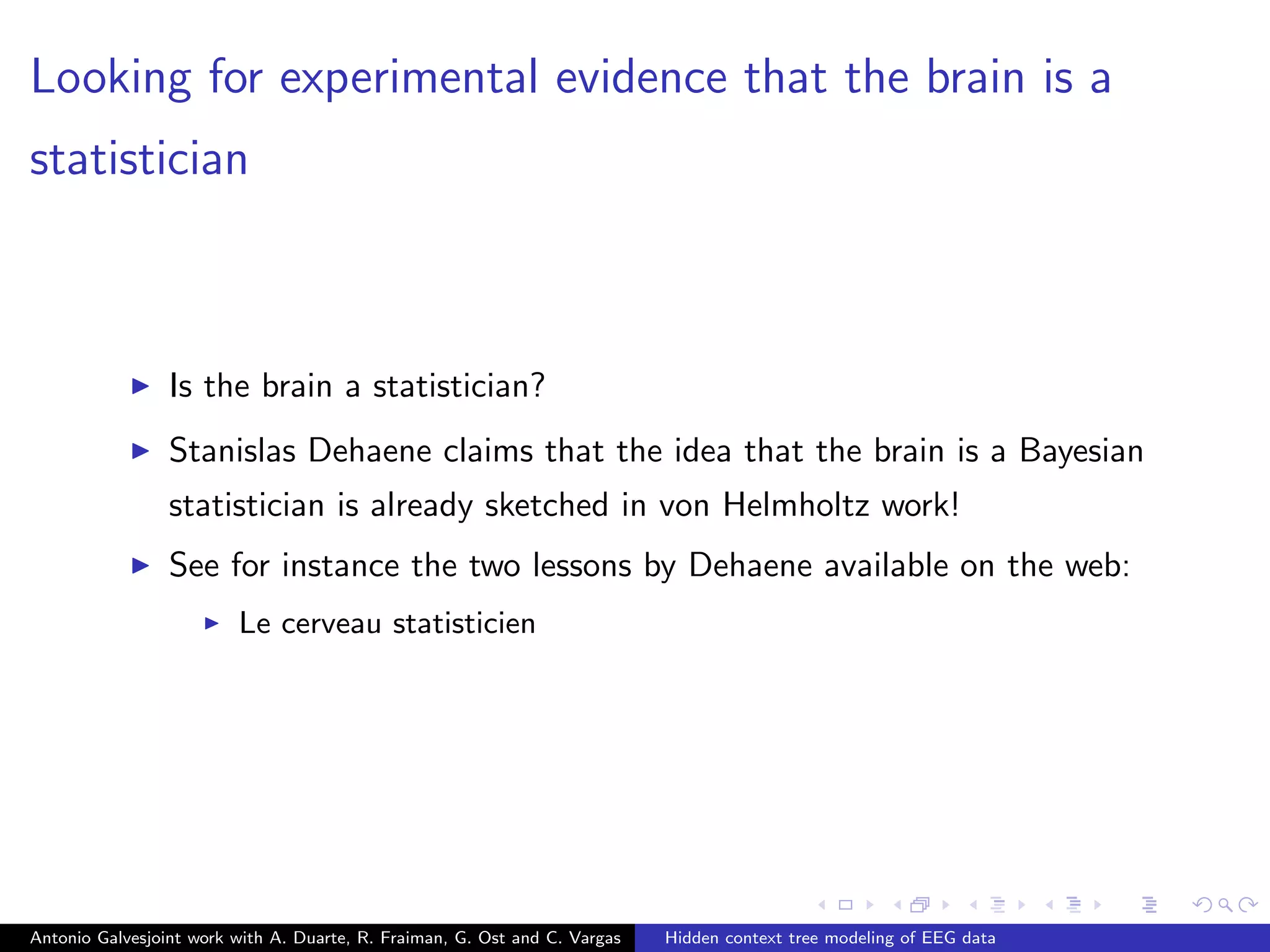 Hidden context tree modeling of EEG data | PPT