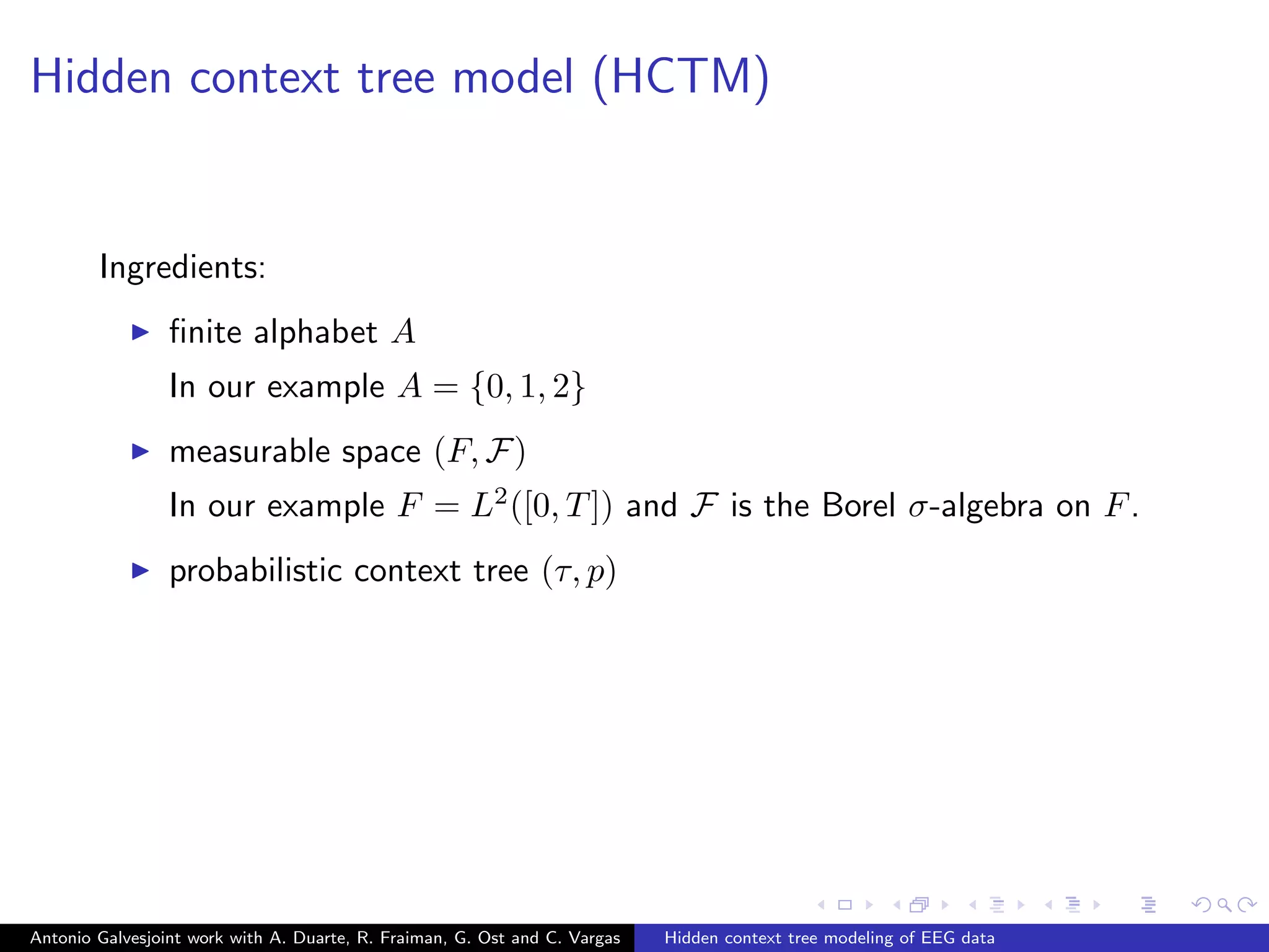Hidden context tree modeling of EEG data | PPT