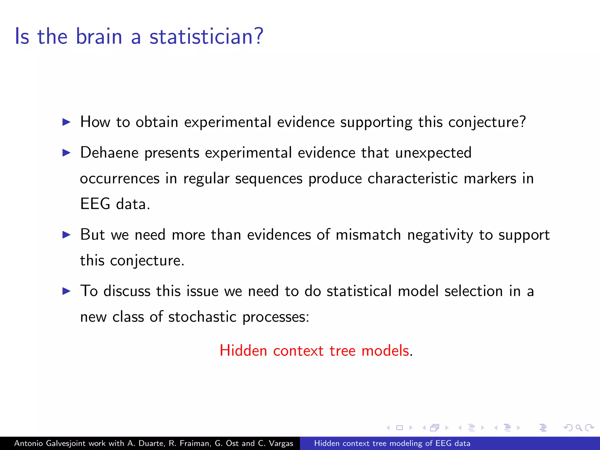 Hidden context tree modeling of EEG data | PPT