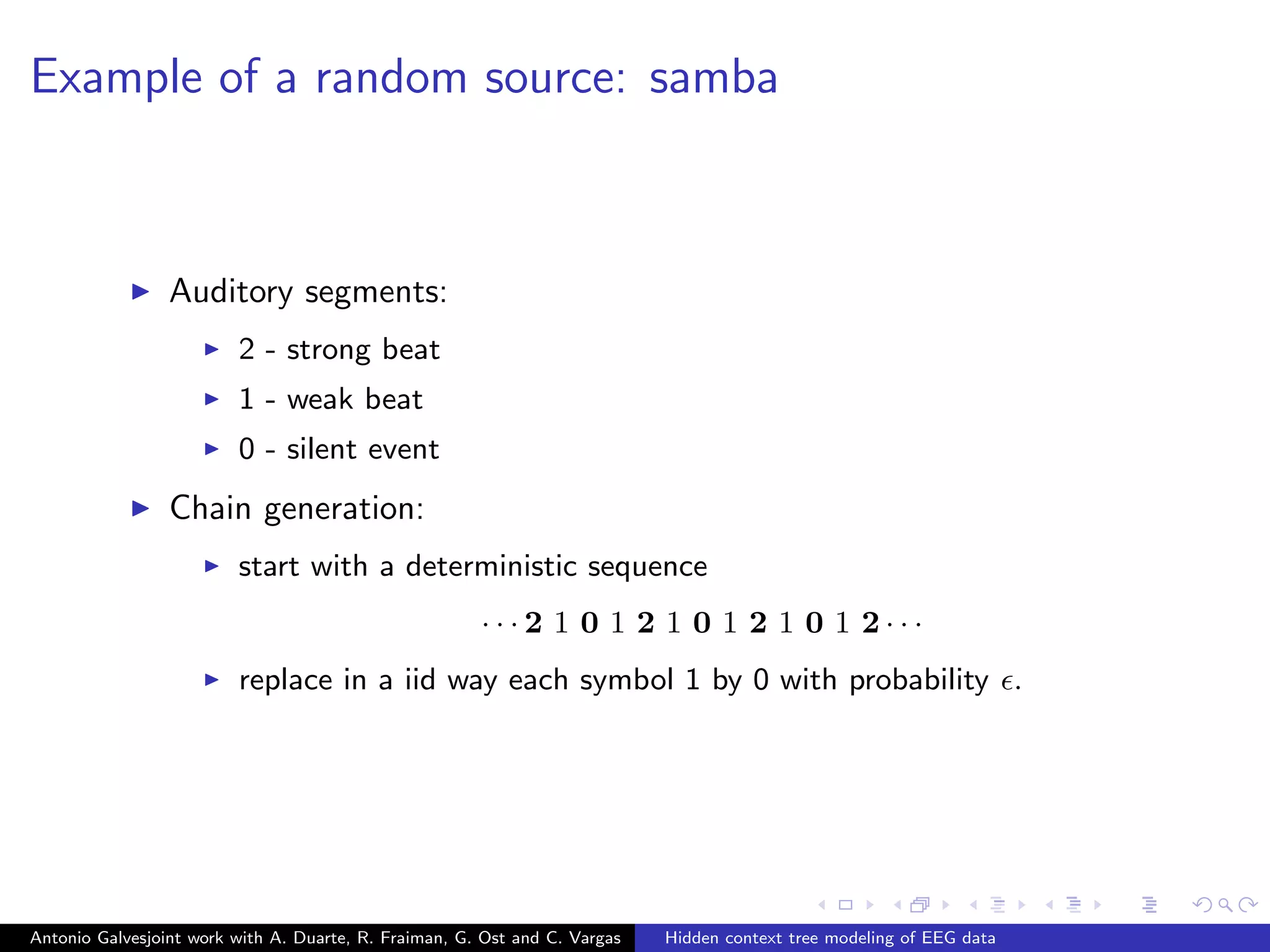 Hidden context tree modeling of EEG data | PPT