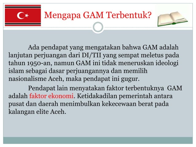 Gerakan Aceh Merdeka | PPTX