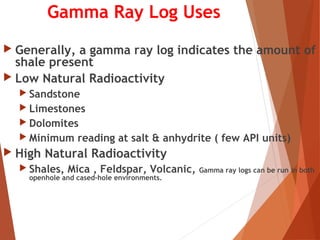 Gama ray log | PPT
