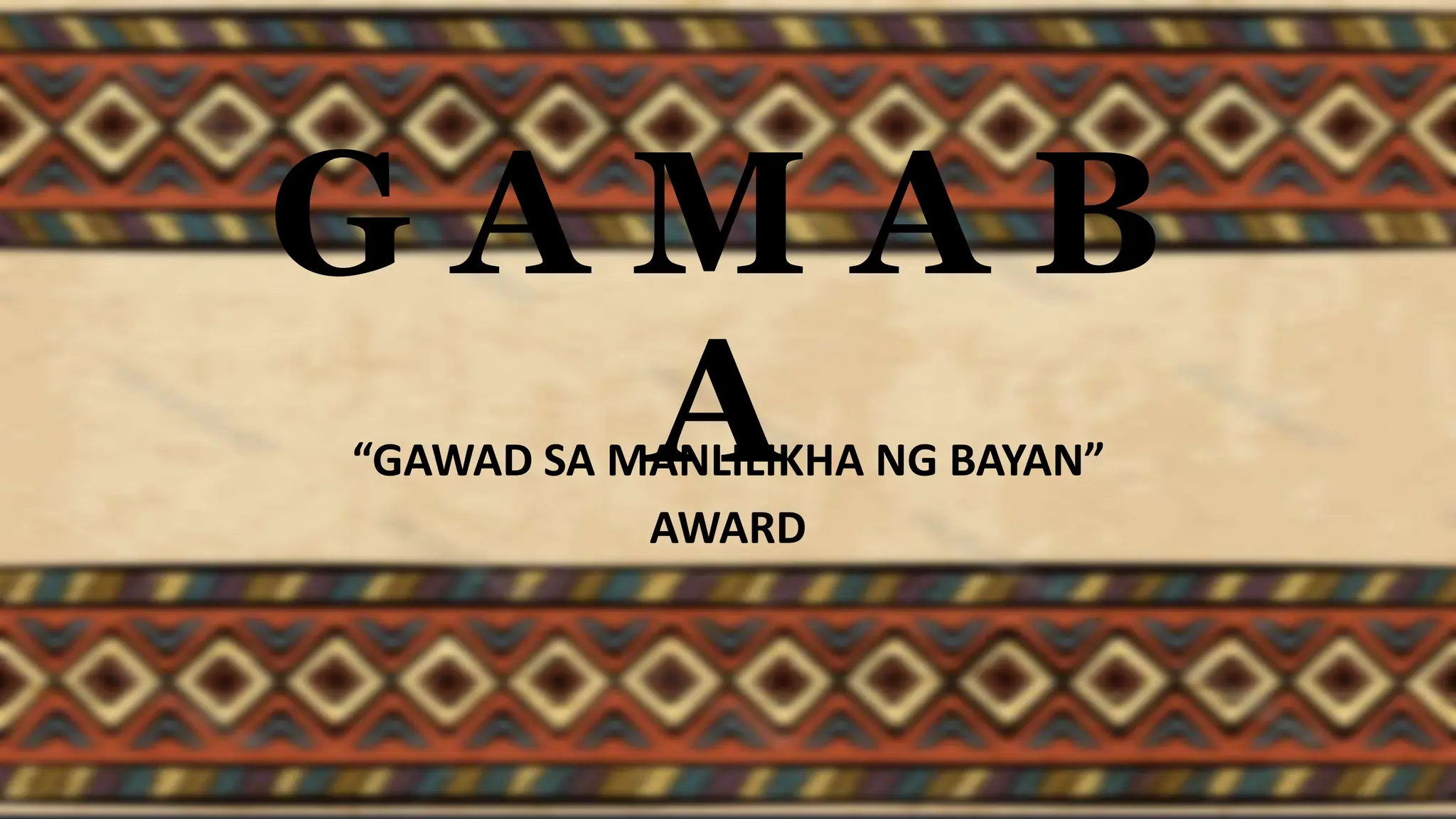 Gawad sa Manlilikha ng Bayan Awardee and their Arts | PPTX