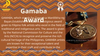Gamaba Artist Ginaw Bilog and Masinopptx | PPTX