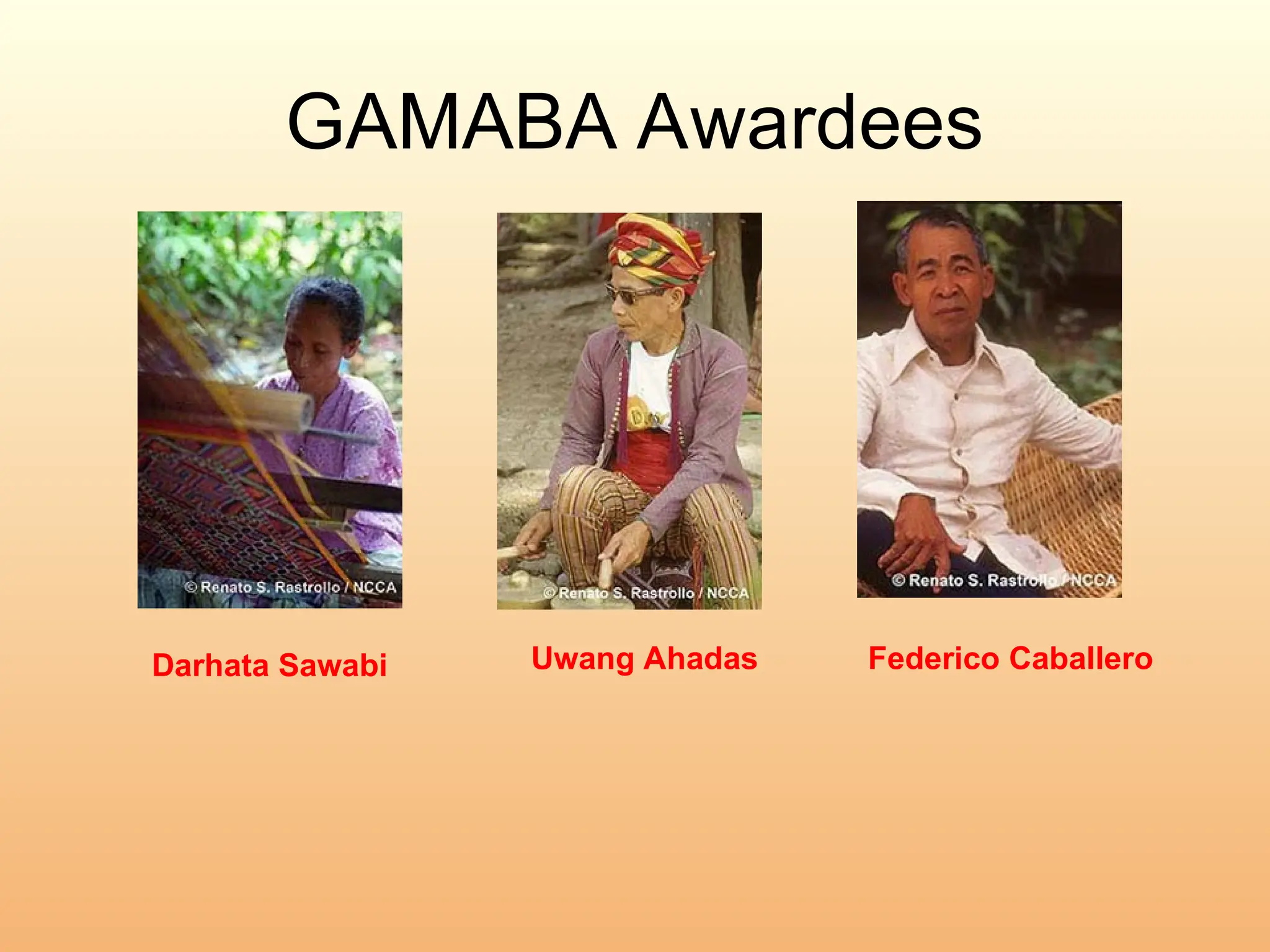 gamaba awardee and national artists of the Philippines | PPT