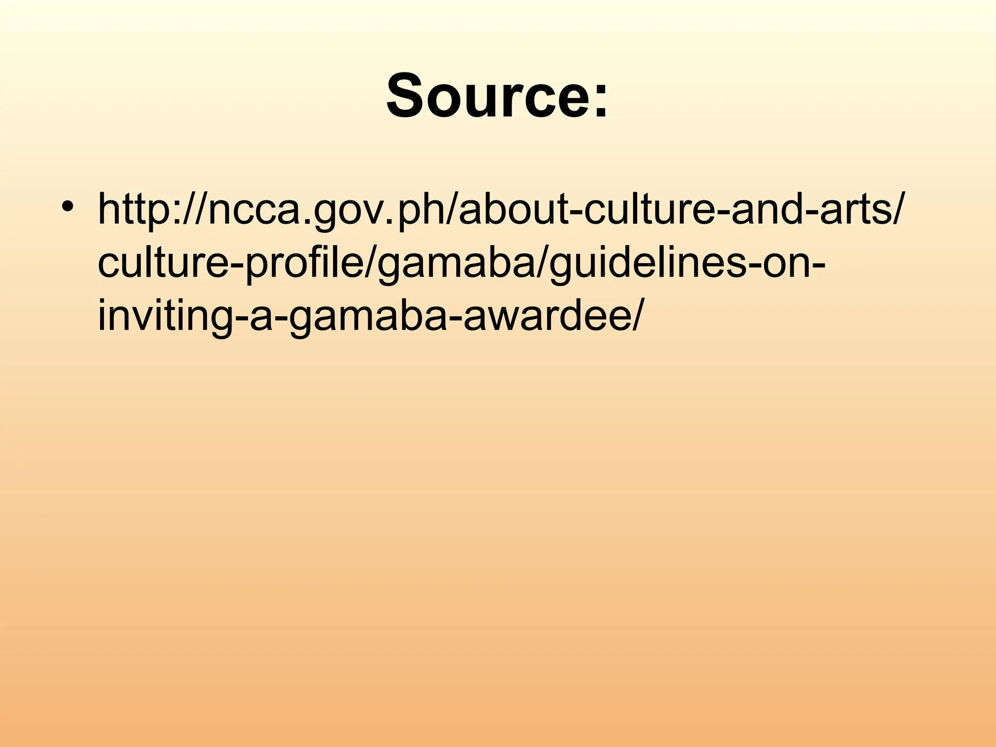 gamaba awardee and national artists of the Philippines | PPT