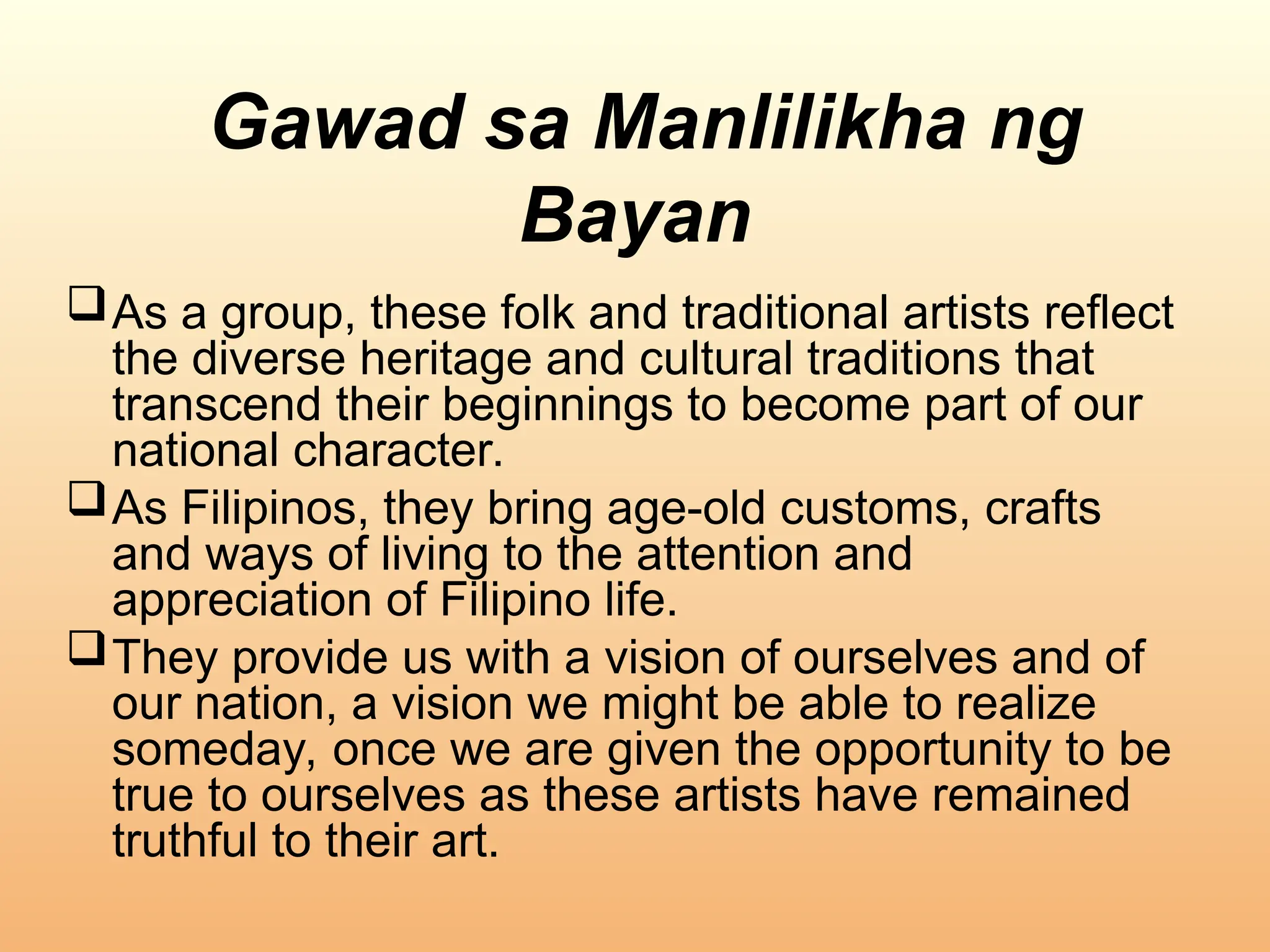 gamaba awardee and national artists of the Philippines | PPT