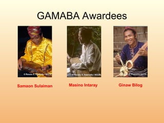 gamaba awardee and national artists of the Philippines | PPT