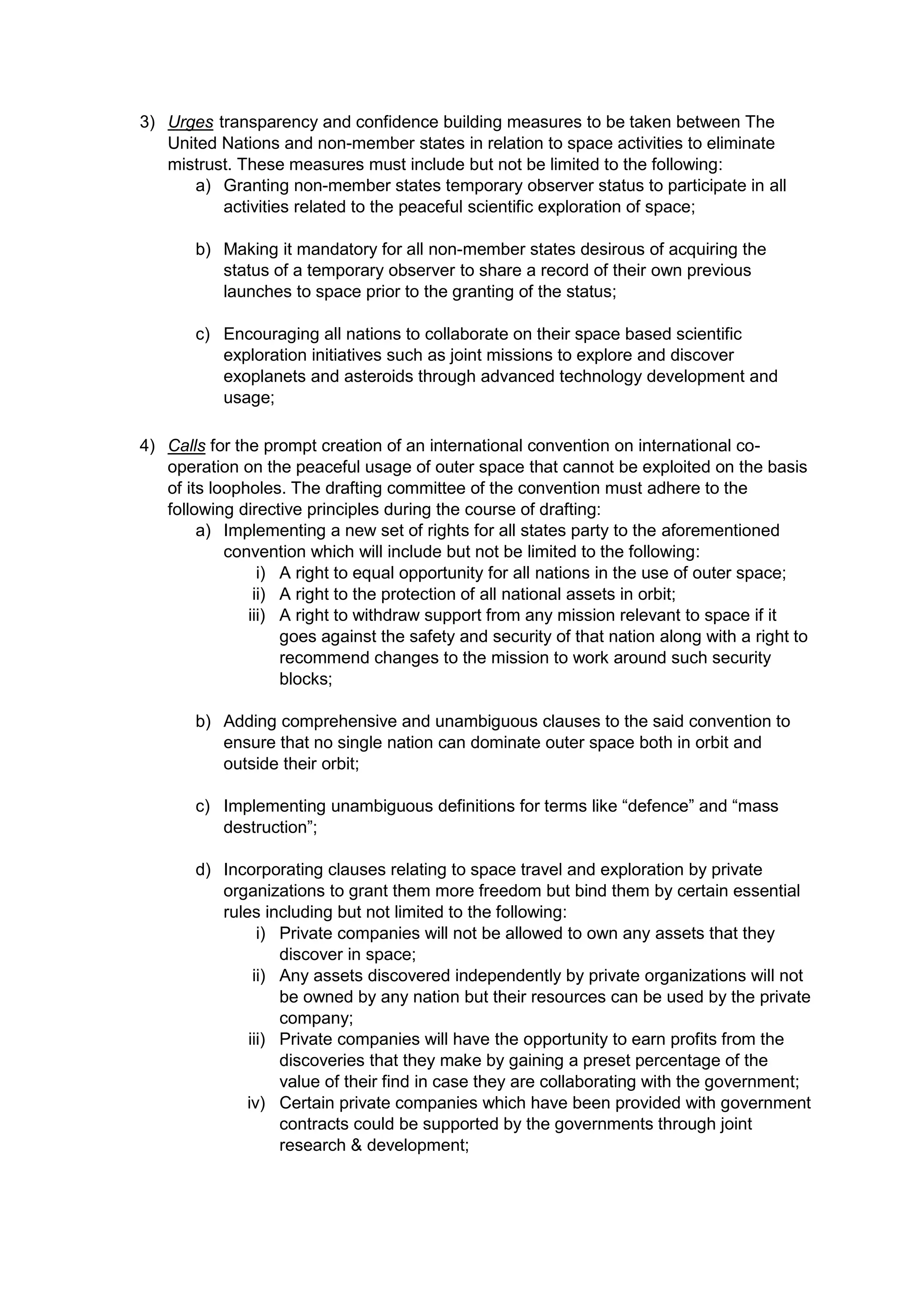 GAMA MUN DISEC RESOLUTION | DOCX