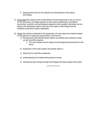 GAMA MUN DISEC RESOLUTION | DOCX