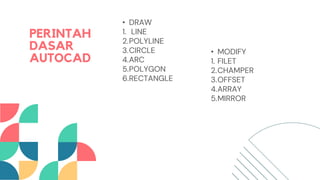 GAMAR TEKNIK AUTOCAD kelas xi semester gasal | PDF