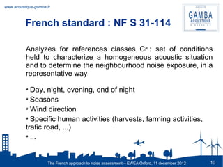 French approach to noise assessment - Gamba Acoustique - EWEA Oxford ...