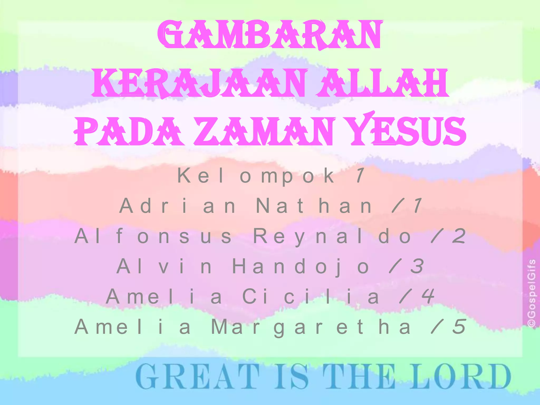 Gambaran Kerajaan Allah pada Zaman Yesus | PPTX