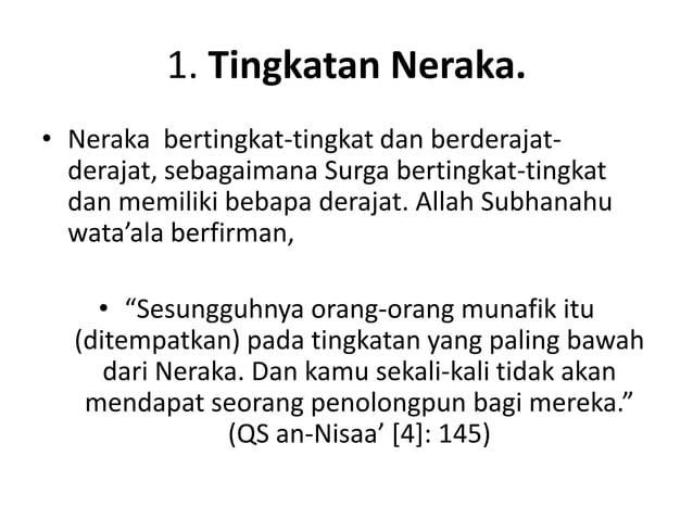 Gambaran neraka bagian 2 | PPT