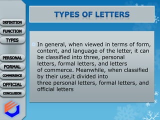 Letters Description | PPT