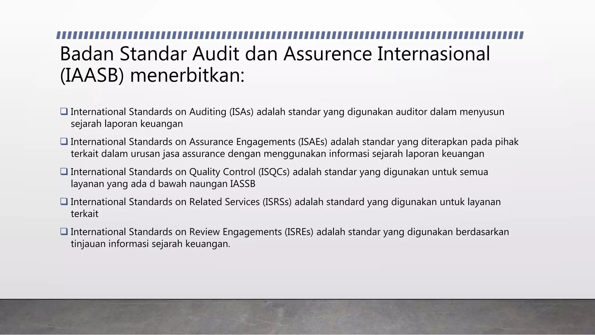 Gambaran umum audit international | PPTX