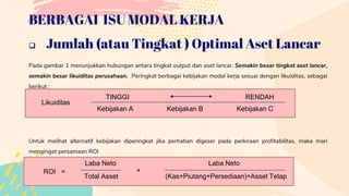 Gambaran umum manajemen modal kerja | PPTX