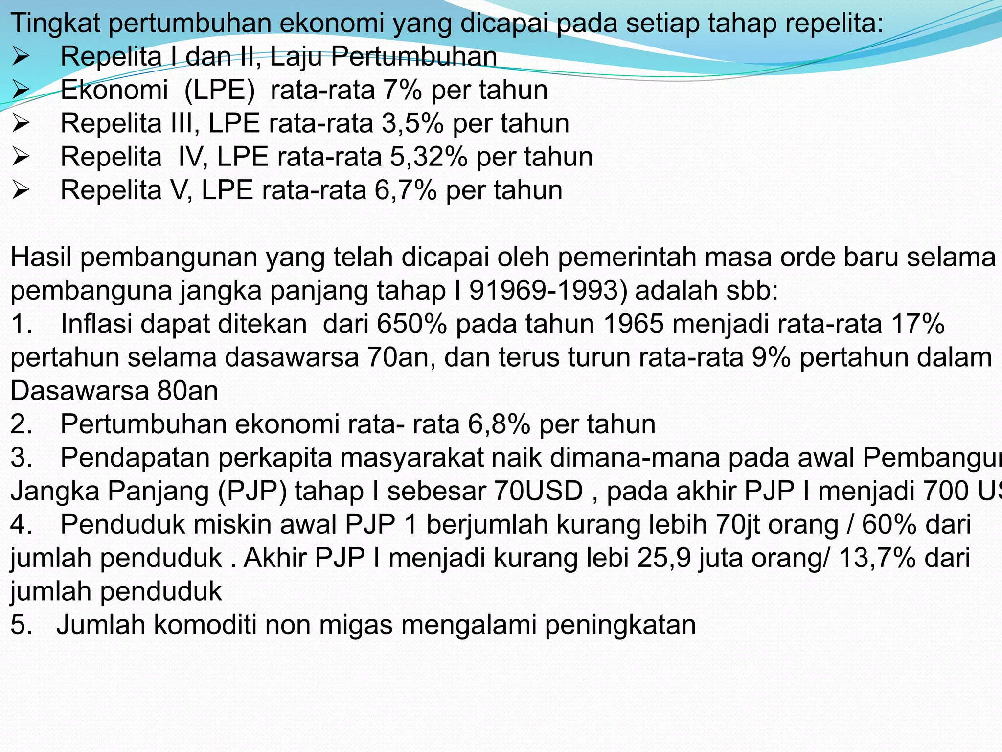 Gambaran umum perekonomian indonesia | PPTX