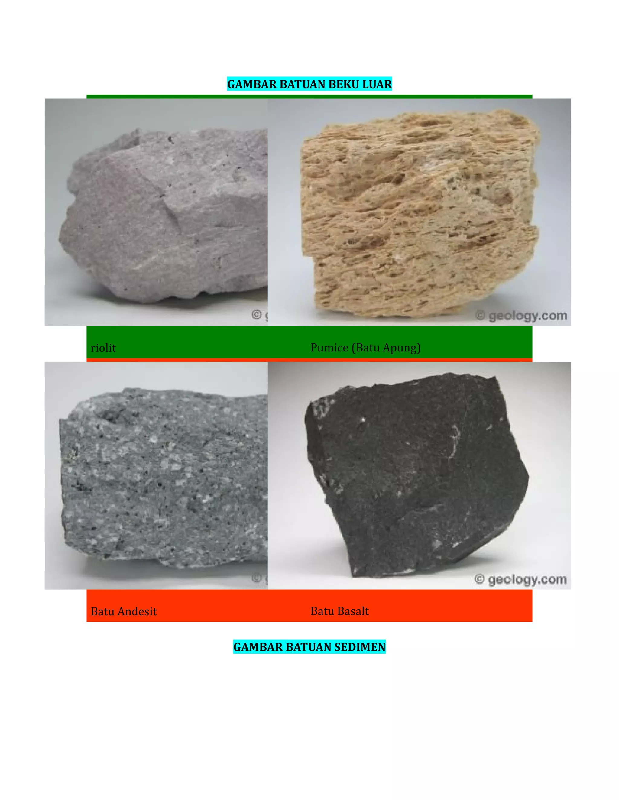 Gambar batuan beku dalam | DOC