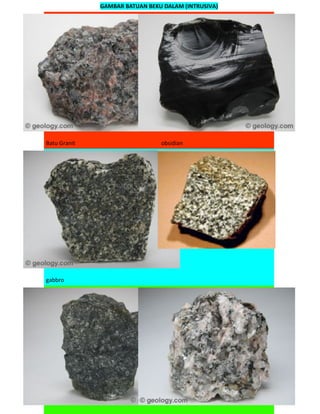 Gambar batuan beku dalam | PDF