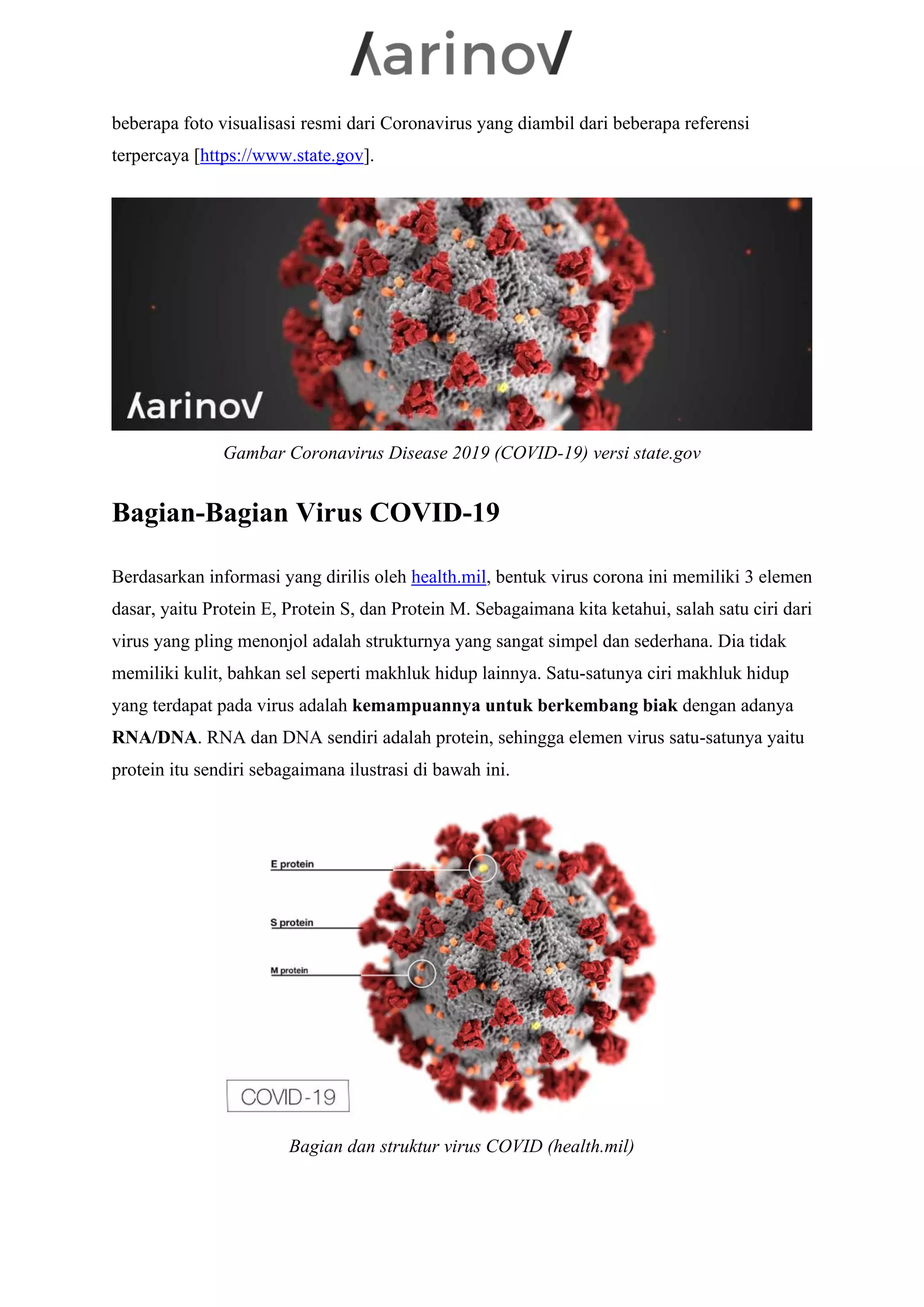 Gambar foto dan penjelasan virus corona covid 19 [karinov.co.idi] | PDF