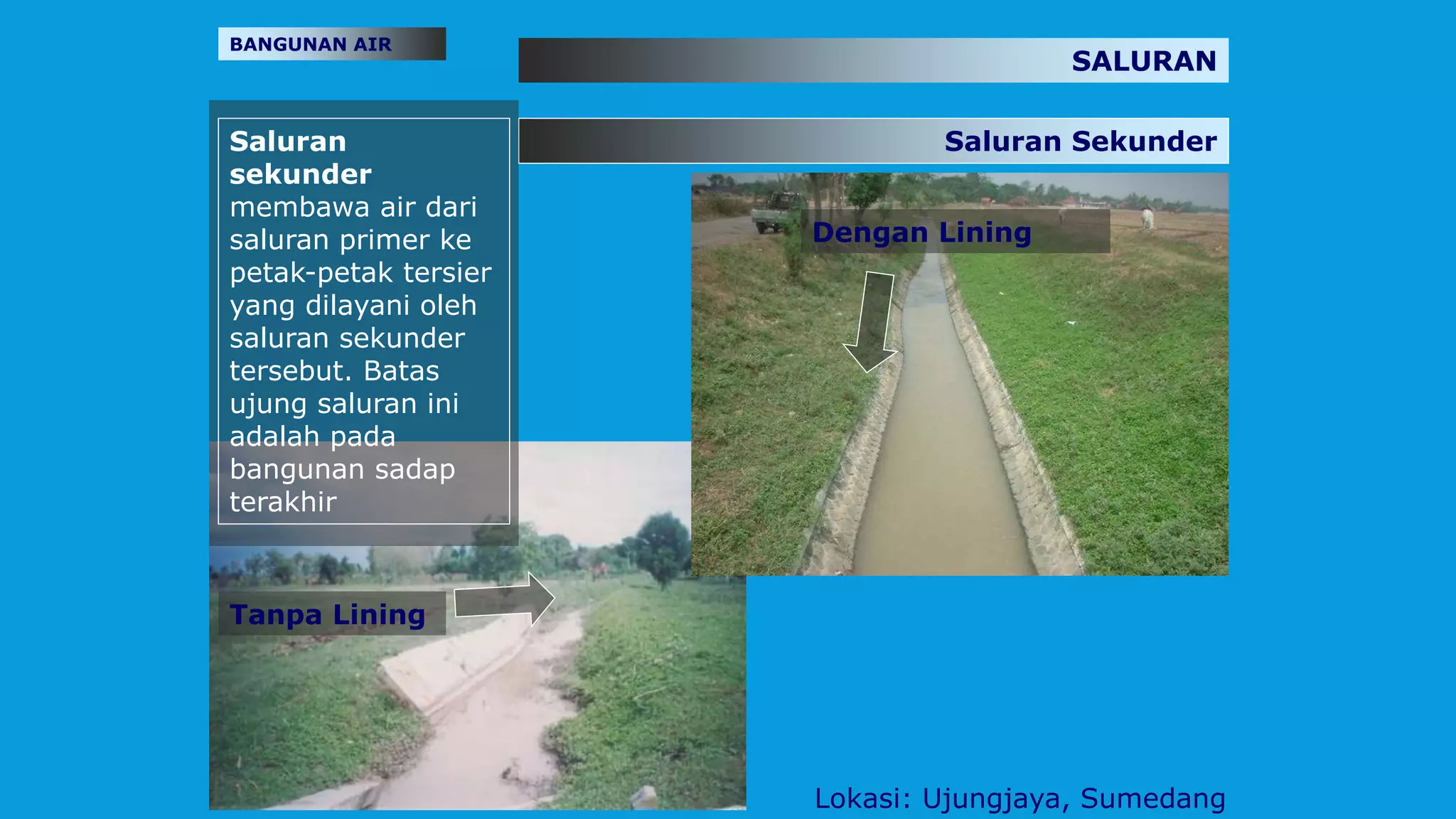 Gambar kontruksi bangunan "Irigasi" | PPTX