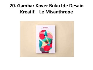 Gambar kover buku dengan ide desain kreatif