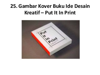 Gambar kover buku dengan ide desain kreatif