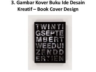 Gambar kover buku dengan ide desain kreatif