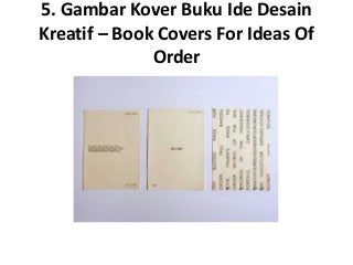 Gambar kover buku dengan ide desain kreatif