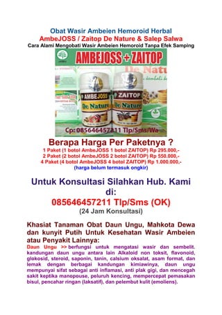 Gambar obat ambejoss dan ciri ciri wasir | PDF