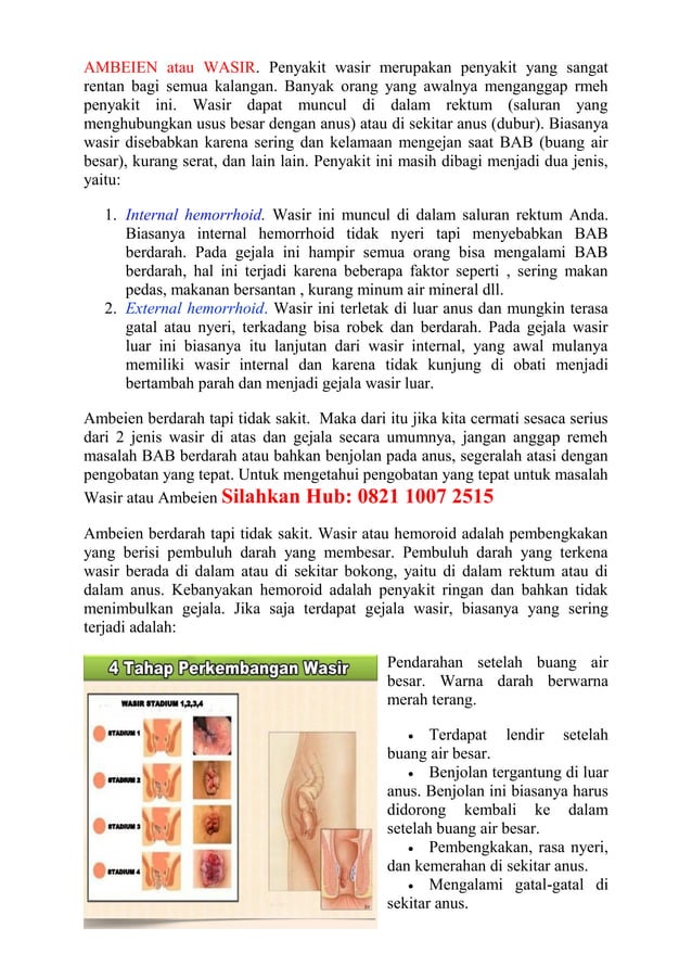 Gambar penyakit ambeien | PDF