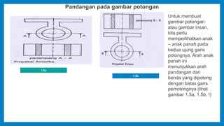 Gambar Potongan pelajaran gambar teknik smk GTM | PDF