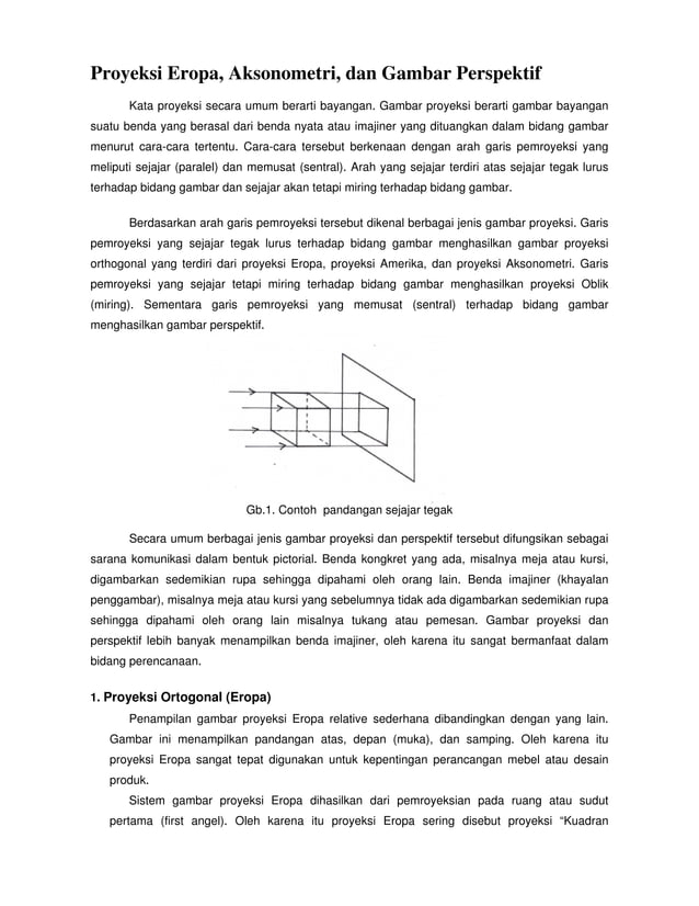 Gambar proyeksi | PDF