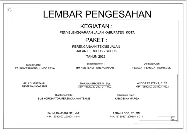 GAMBAR PERENCANAAN JALAN KABUPATEN KUTAI TIMUR | PPT