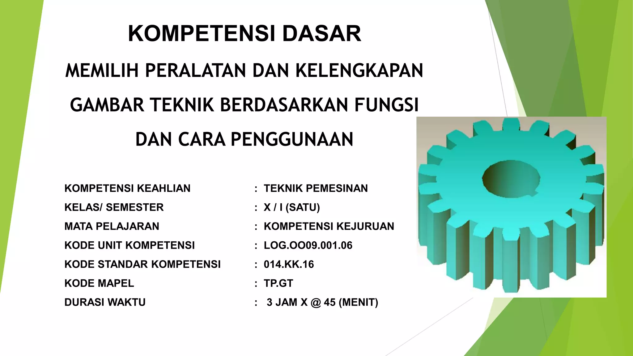 Gambar teknik mesin | PPTX