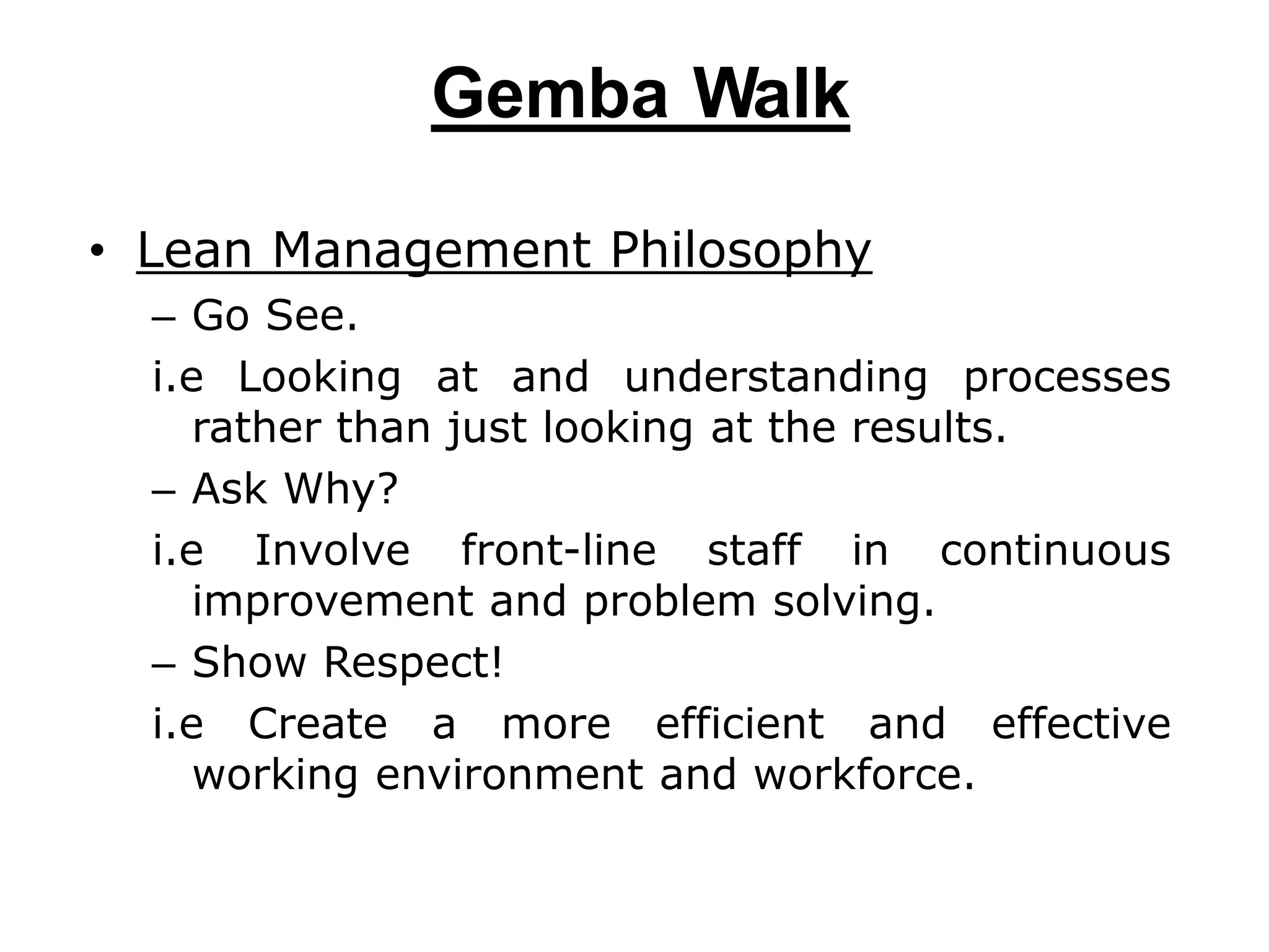 Gemba walk | PPTX