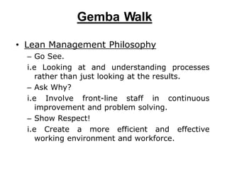 Gemba walk | PPTX